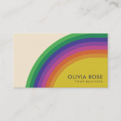 Vintage Retro Rainbow Business Card | Zazzle