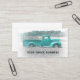 Vintage Retro Rustic Teal Green Farm Truck Business Card | Zazzle