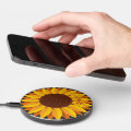 Vintage Retro Sunflower Yellow Flower Floral Wireless Charger | Zazzle