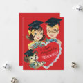 Vintage Retro Teacher Custom Valentine's Day Holiday Card | Zazzle