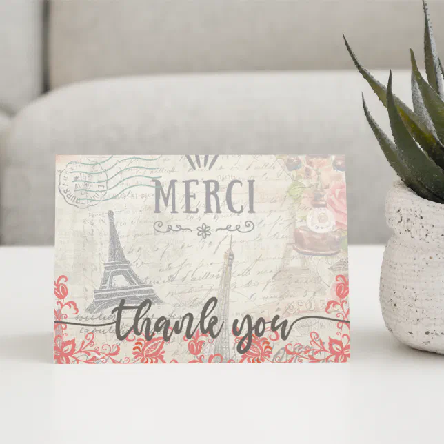 Vintage Retro Thank You Card | Zazzle