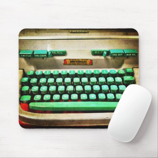 Vintage Retro Typewriter Mouse Pad | Zazzle