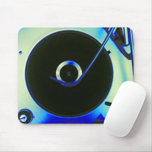 Vintage Retro Vinyl Record Player Mouse Pad | Zazzle
