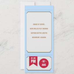 Vintage Retro Wedding RSVP Train Ticket Stub photo Invitation | Zazzle