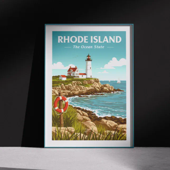 Vintage Rhode Island Poster | Zazzle
