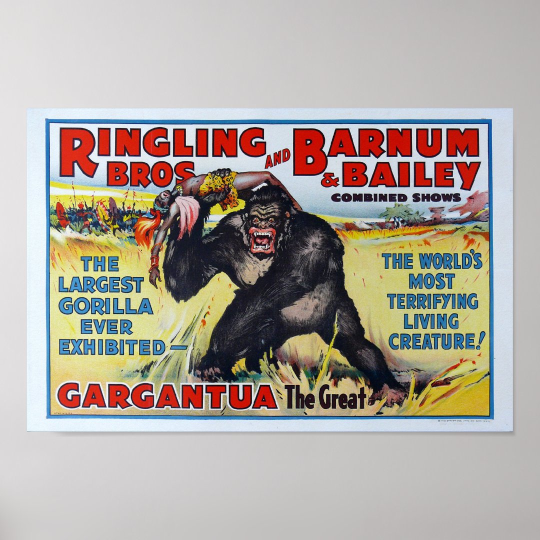 Vintage Ringling Bros. Poster | Zazzle