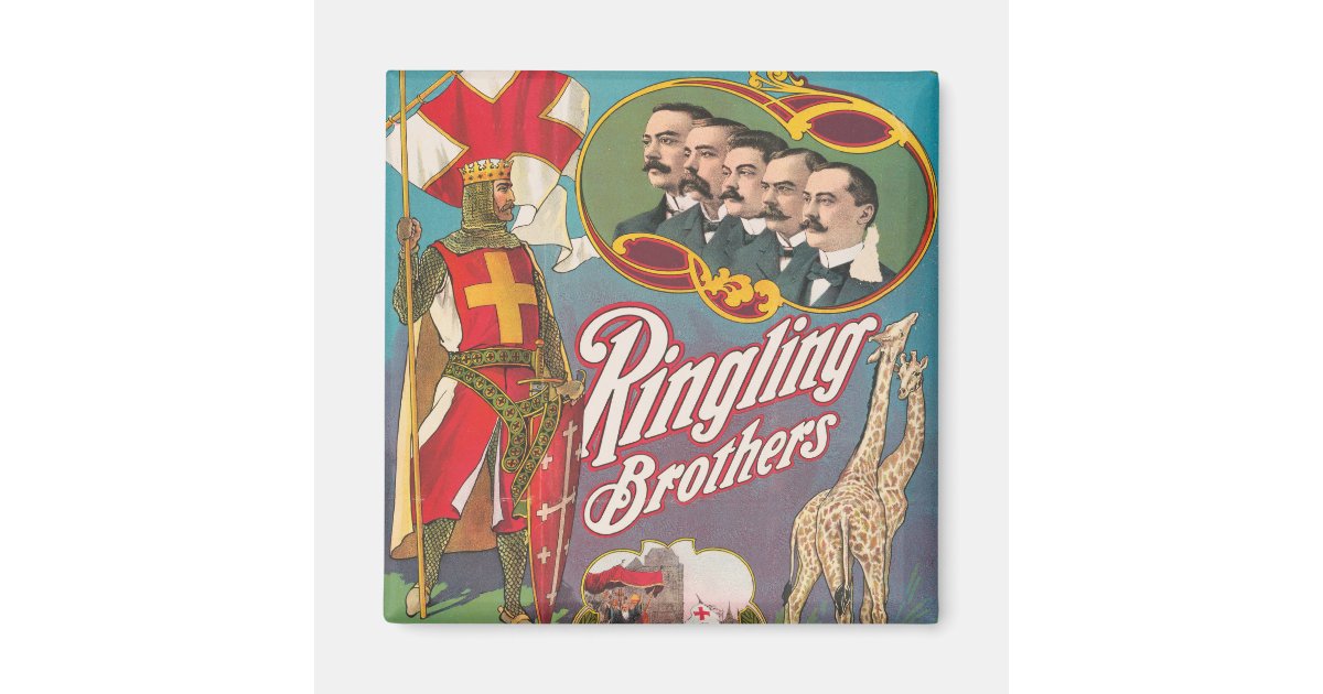 Vintage Ringling Brothers Circus Poster Magnet | Zazzle