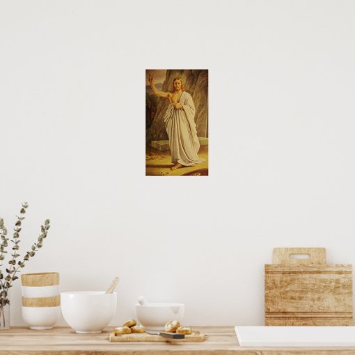 Vintage Risen Christ Jesus Christ Easter Poster | Zazzle