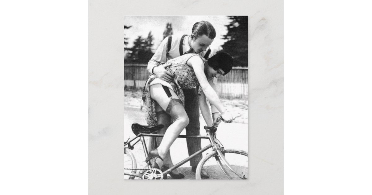 Vintage Risque Girl Photo Postcard Zazzle