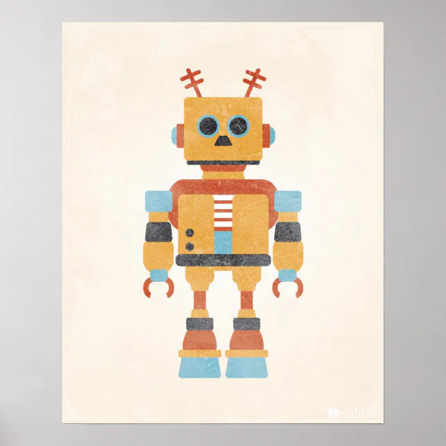 Vintage Robot Poster | Zazzle