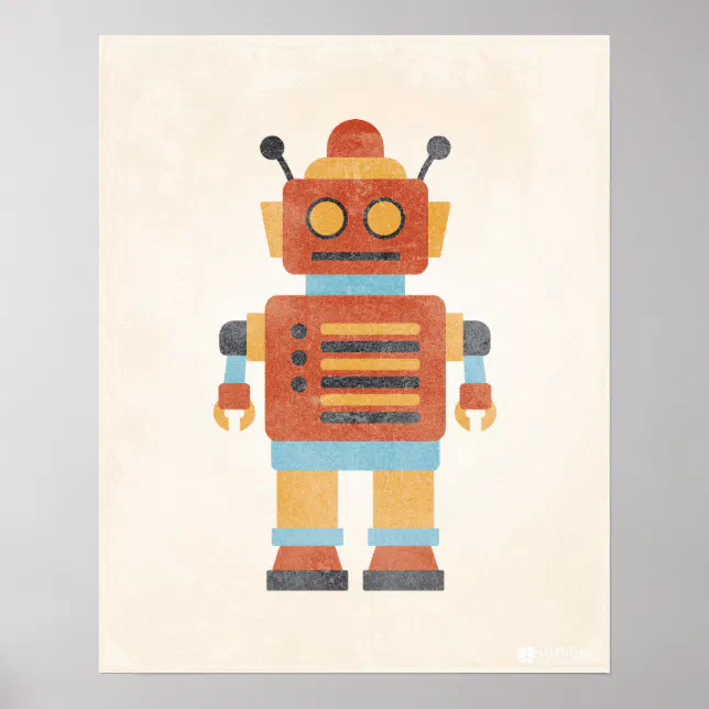 Vintage Robot Poster | Zazzle