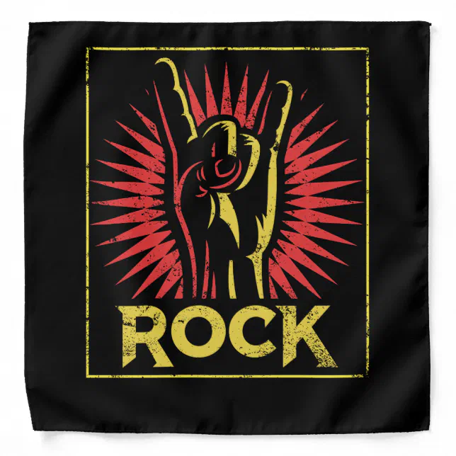 Vintage Rock n Roll - Concert Band Retro Bandana | Zazzle