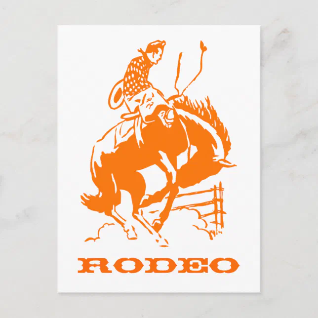 VIntage Rodeo Postcard | Zazzle
