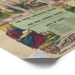 Vintage Roman Catholic Faith Infographic Poster | Zazzle