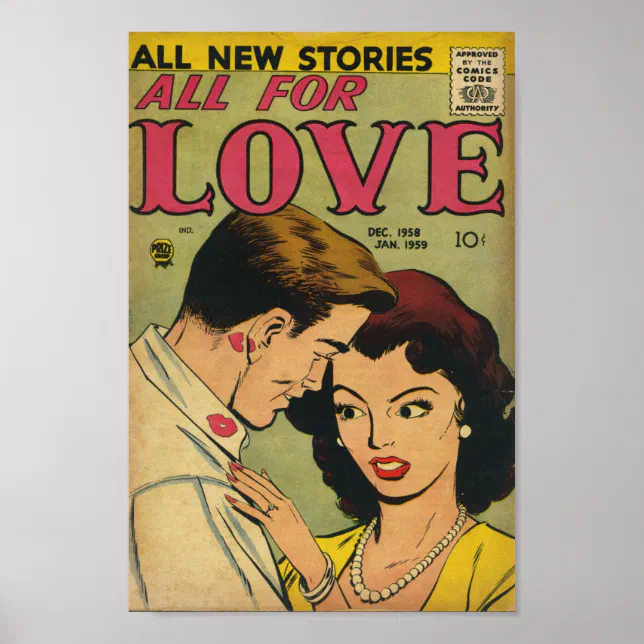 Vintage Romance Poster | Zazzle