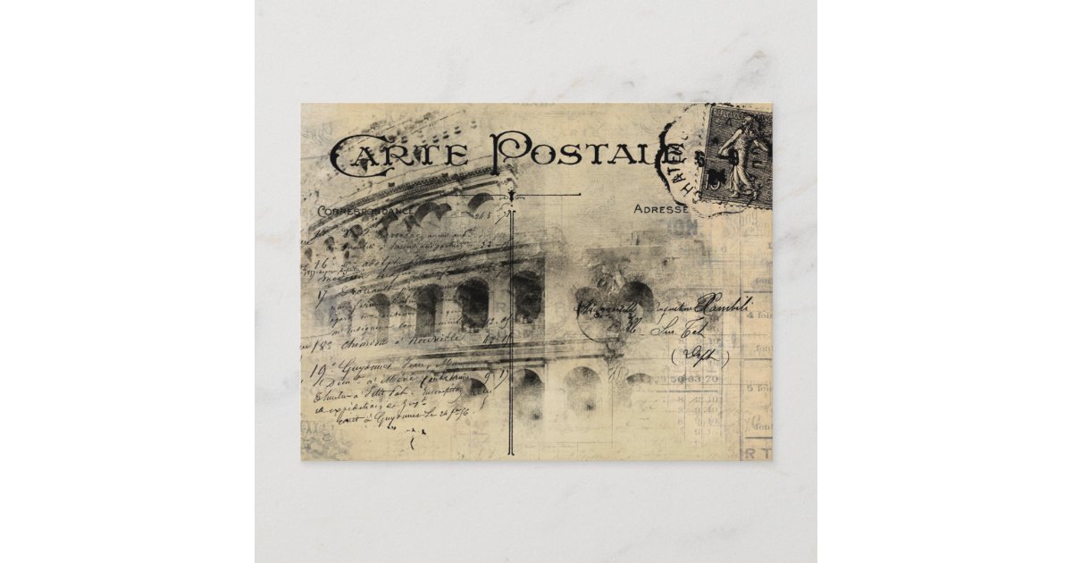 Vintage Rome Italy Italian Colosseum Postcard | Zazzle