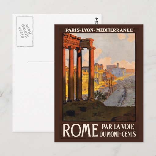 Vintage Rome Italy postcard | Zazzle