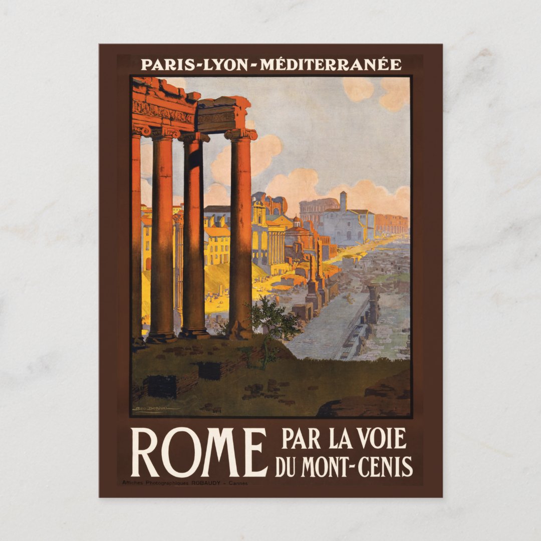 Vintage Rome Italy postcard | Zazzle