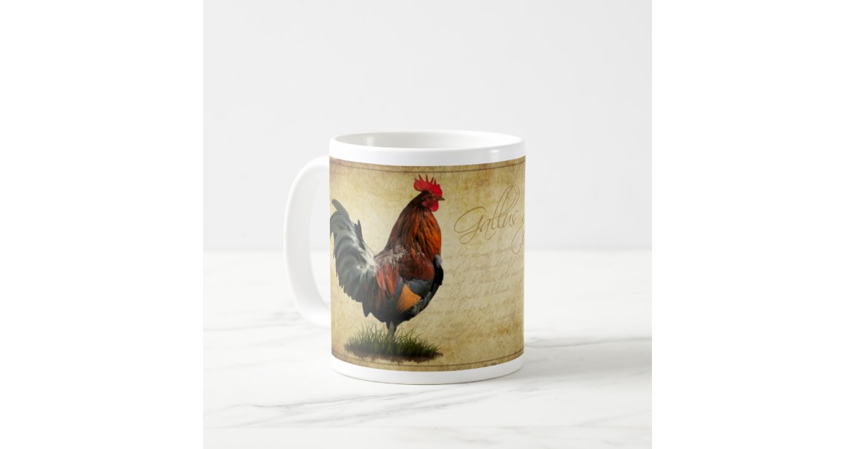 Vintage Rooster Coffee Mug | Zazzle