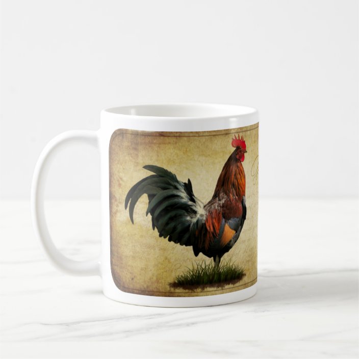 Vintage Rooster Coffee Mug | Zazzle.com