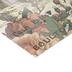 Vintage Rooster Hen House Advert Decoupage Tissue Paper | Zazzle