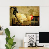 Vintage Rooster Poster | Zazzle
