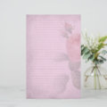 Vintage Rose Dusky Pink Lined Writing Paper | Zazzle