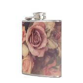 Vintage Rose Flask | Zazzle