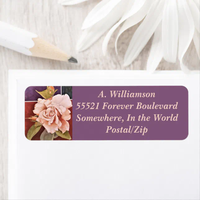 VINTAGE ROSE LABEL | Zazzle