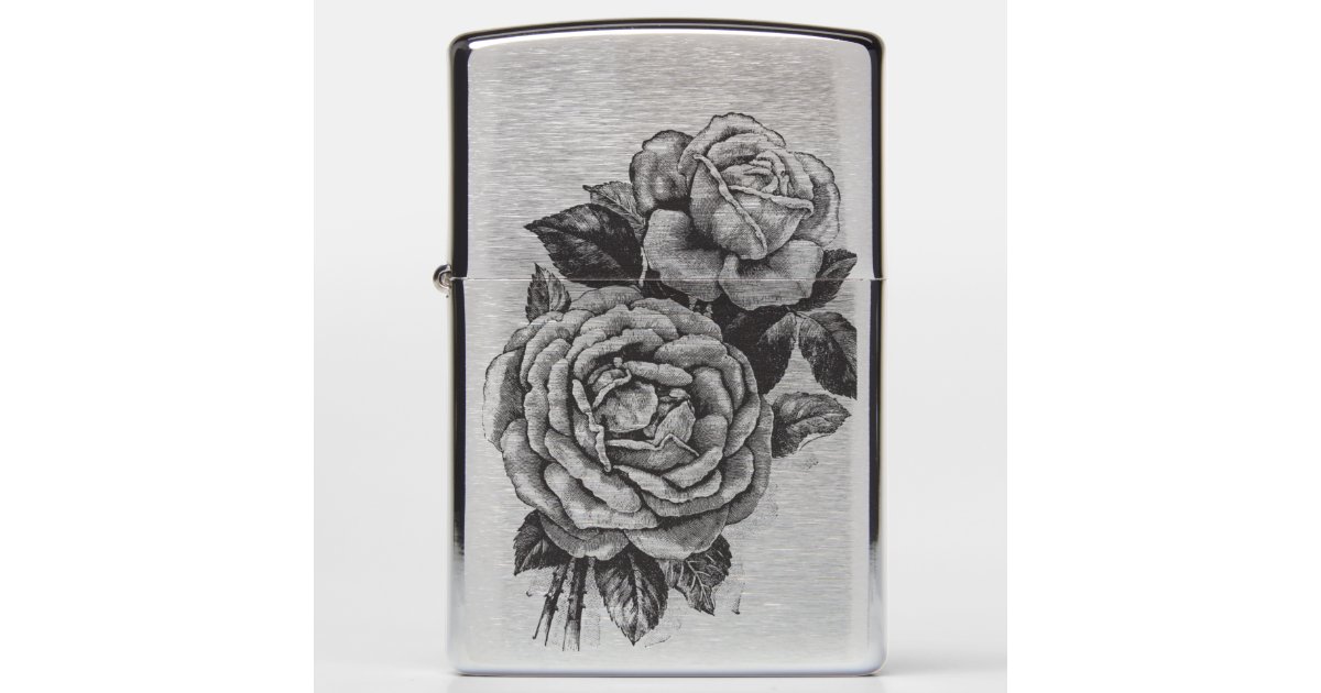 Vintage Rose Lighter | Zazzle