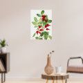 Vintage Rosehip Illustration Poster | Zazzle