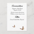 Vintage Roses & Butterflies Wedding Enclosure Card | Zazzle