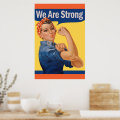 Vintage Rosie the Riveter Feminism Poster | Zazzle