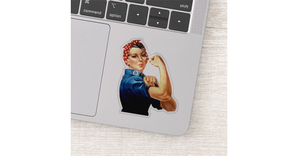 Vintage Rosie the Riveter Sticker | Zazzle