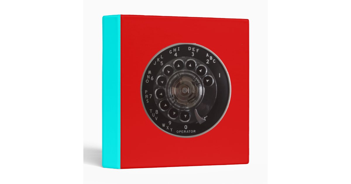 Vintage Rotary Phone Dial Binder | Zazzle