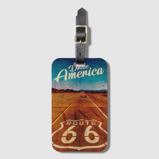 Vintage Route 66 Luggage Tag | Zazzle
