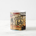 Vintage Route 66, nostalgic poster. Coffee Mug | Zazzle