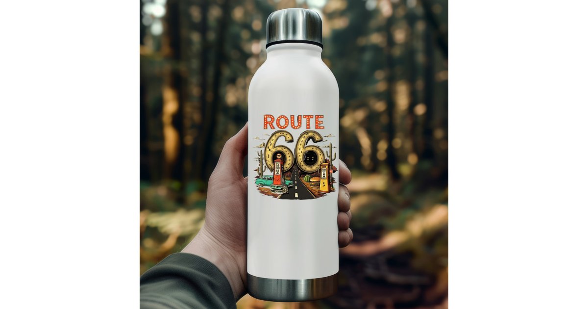 Vintage Route 66 Sticker | Route 66 Vinyl Decal | Zazzle
