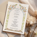 Vintage Royal Wedding Program Card | Zazzle