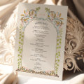 Vintage Royal Wedding Program Card | Zazzle