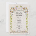 Vintage Royal Wedding Program Card | Zazzle