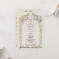 Vintage Royal Wedding Program Card | Zazzle