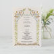 Vintage Royal Wedding Program Card | Zazzle