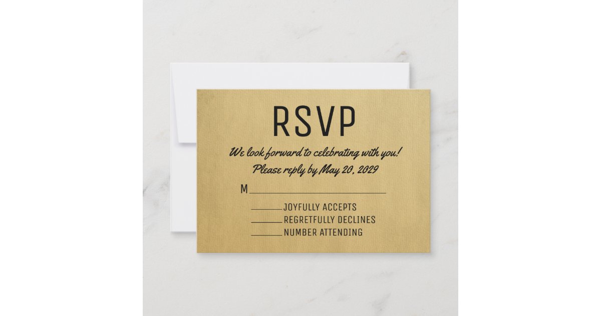 Vintage RSVP Card Mid Century Response Cards | Zazzle