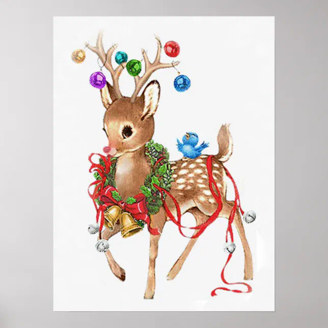 Vintage Rudolph Poster | Zazzle