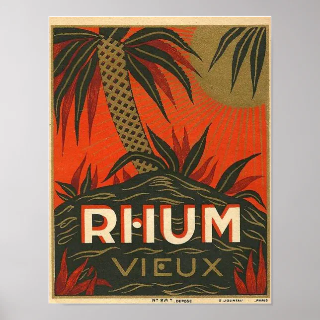 Vintage Rum Advertisement Poster | Zazzle