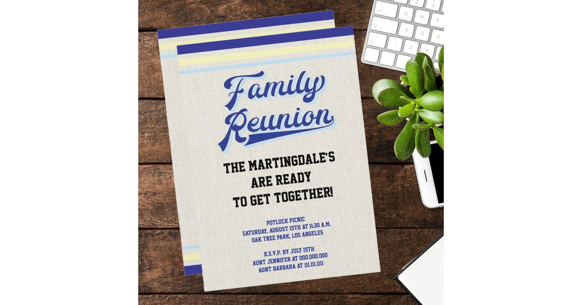 Vintage Rustic Family Reunion Invitation | Zazzle