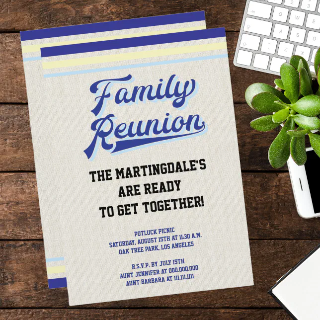 Vintage Rustic Family Reunion Invitation | Zazzle