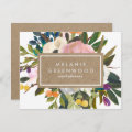 Vintage Rustic Florals Business Postcard | Zazzle