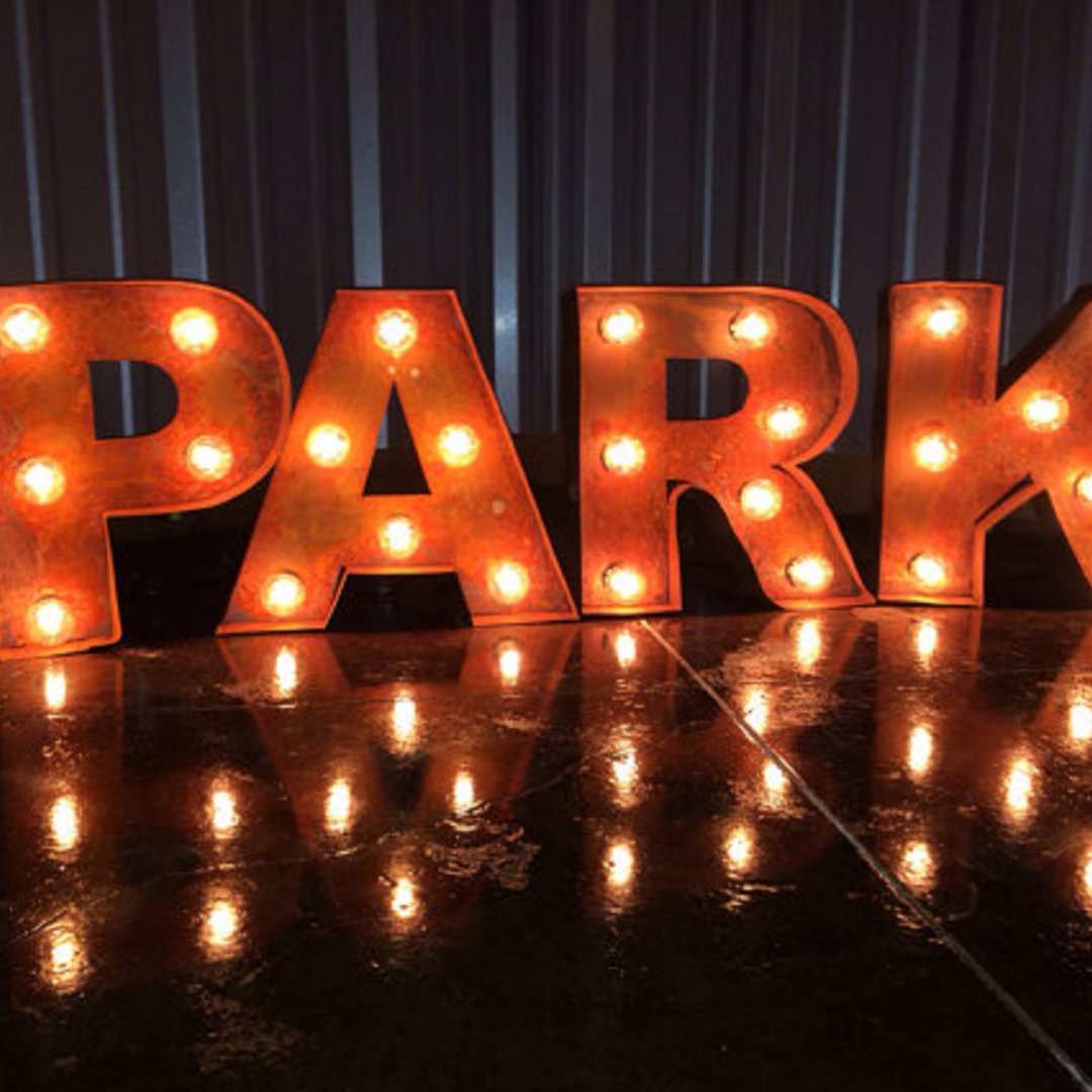 Vintage Rustic Lighted Marquee Letters | Zazzle